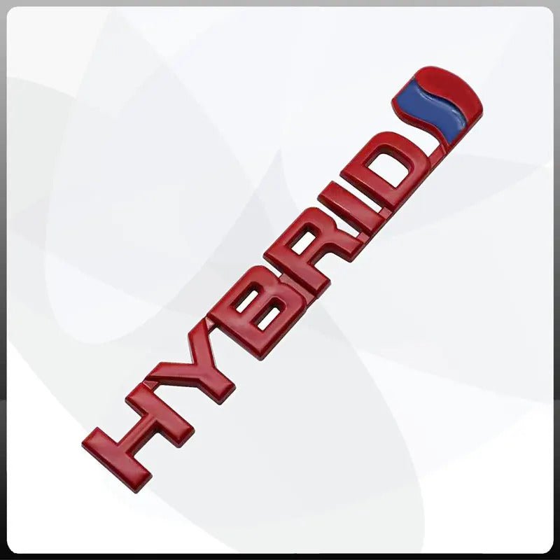 Chrome hybrid symbol - Hybrid vehicle logo - 3 Colors Aesthetic Chrome ...